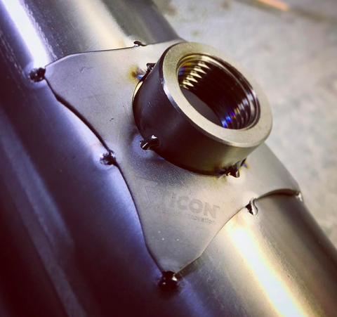 Titanium Brace Bracket for M18 O2 Sensor Bung - 1.5mm/.059" Thick ...